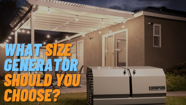 What Size Generator Do I Need to Run My House: Factors to Consider